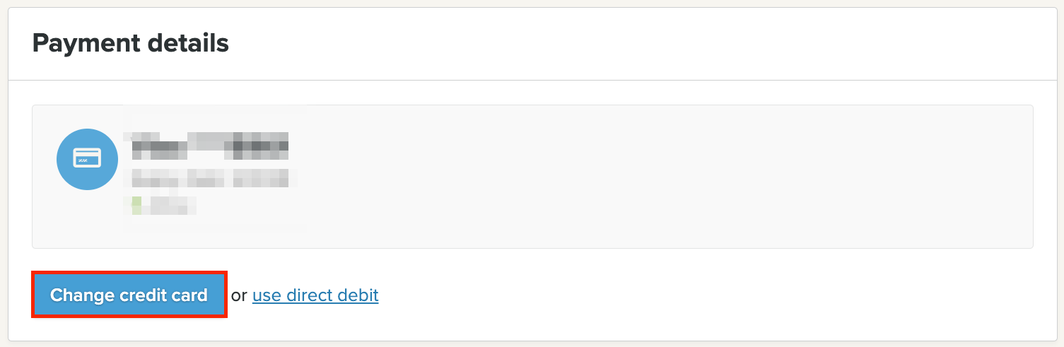 Can I update my direct debit account number or credit card number ...