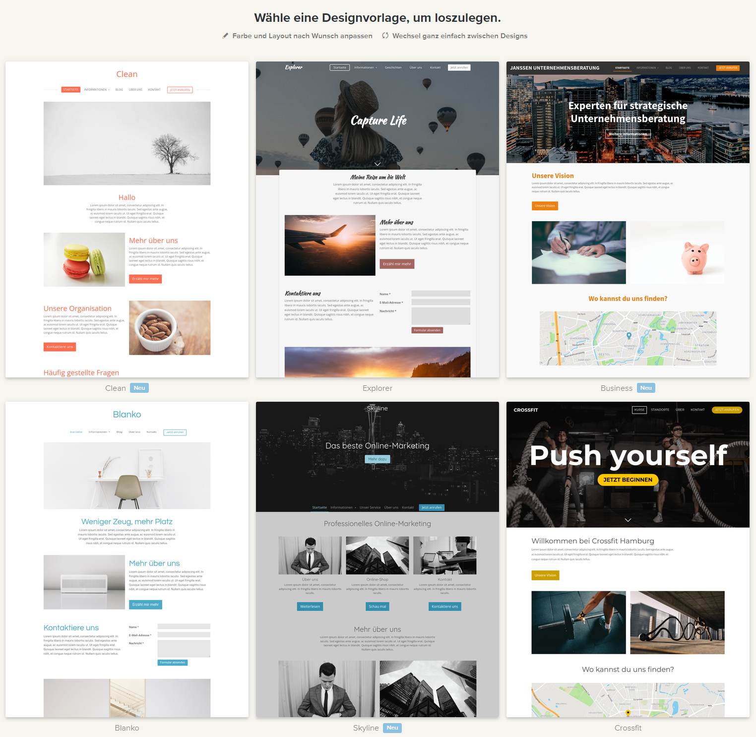 1. Erste Schritte mit Webador – Hilfezentrum | Webador.de